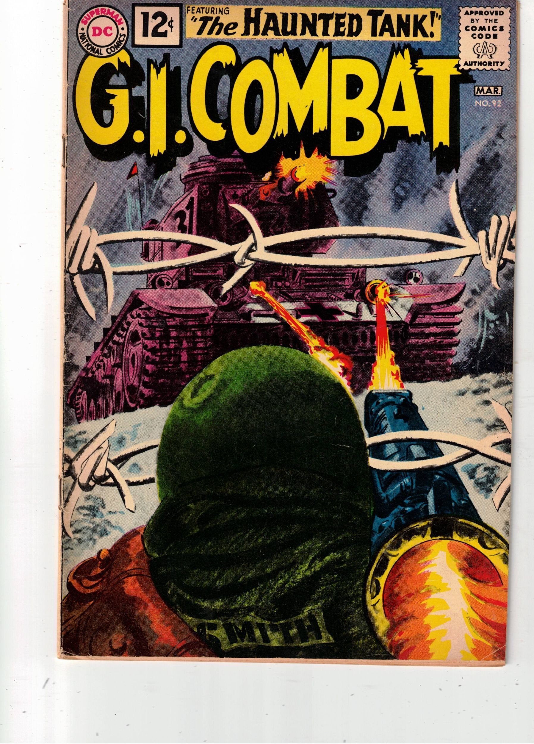 G.I. Combat #92 (1962) Mid-High-Grade FN+ Grey-Tone Haunted Tank Oregon CERT! | Comic Books ...