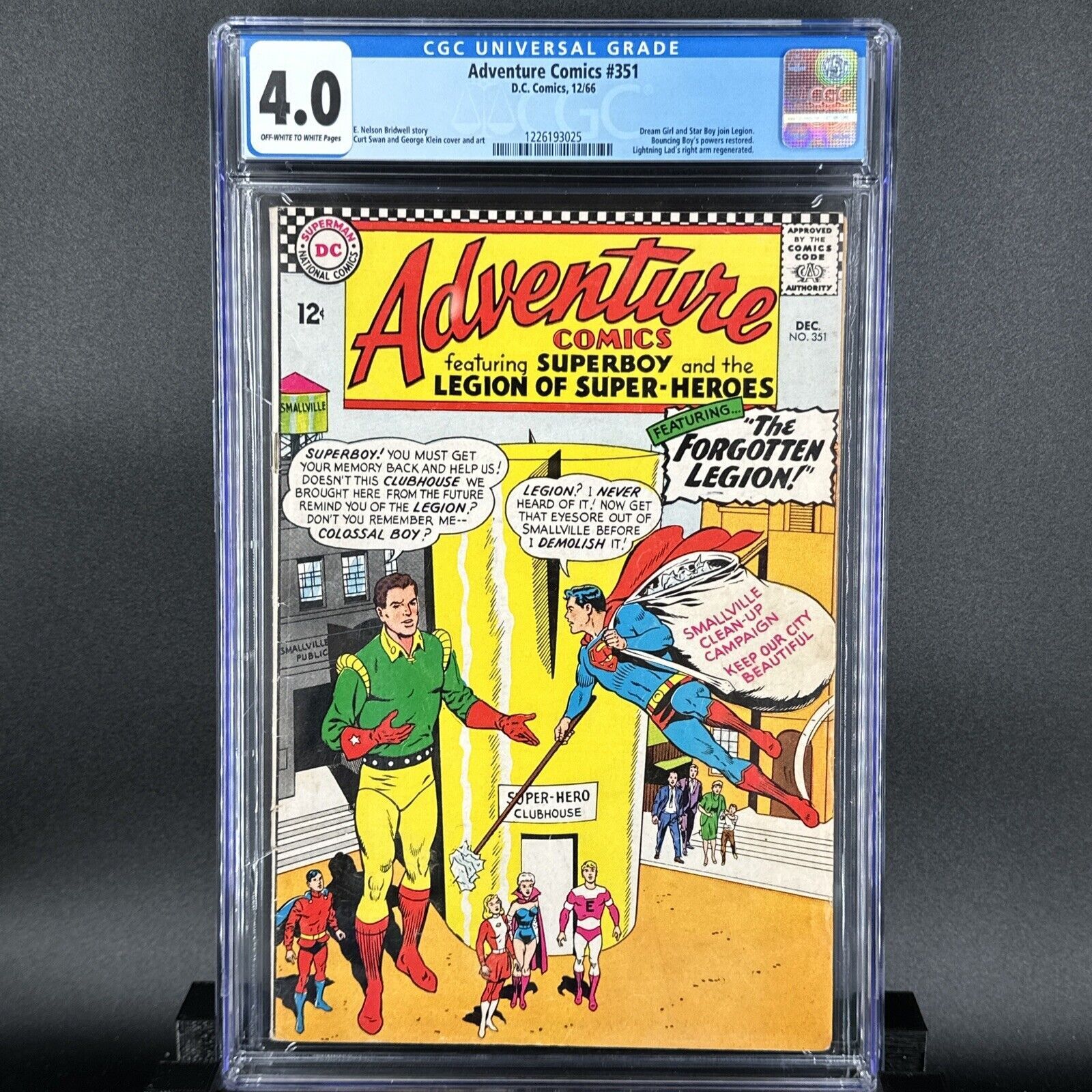 Adventure Comics #351 CGC 4.0 Dream Girl Joins Legion 12¢ Silver Age ...