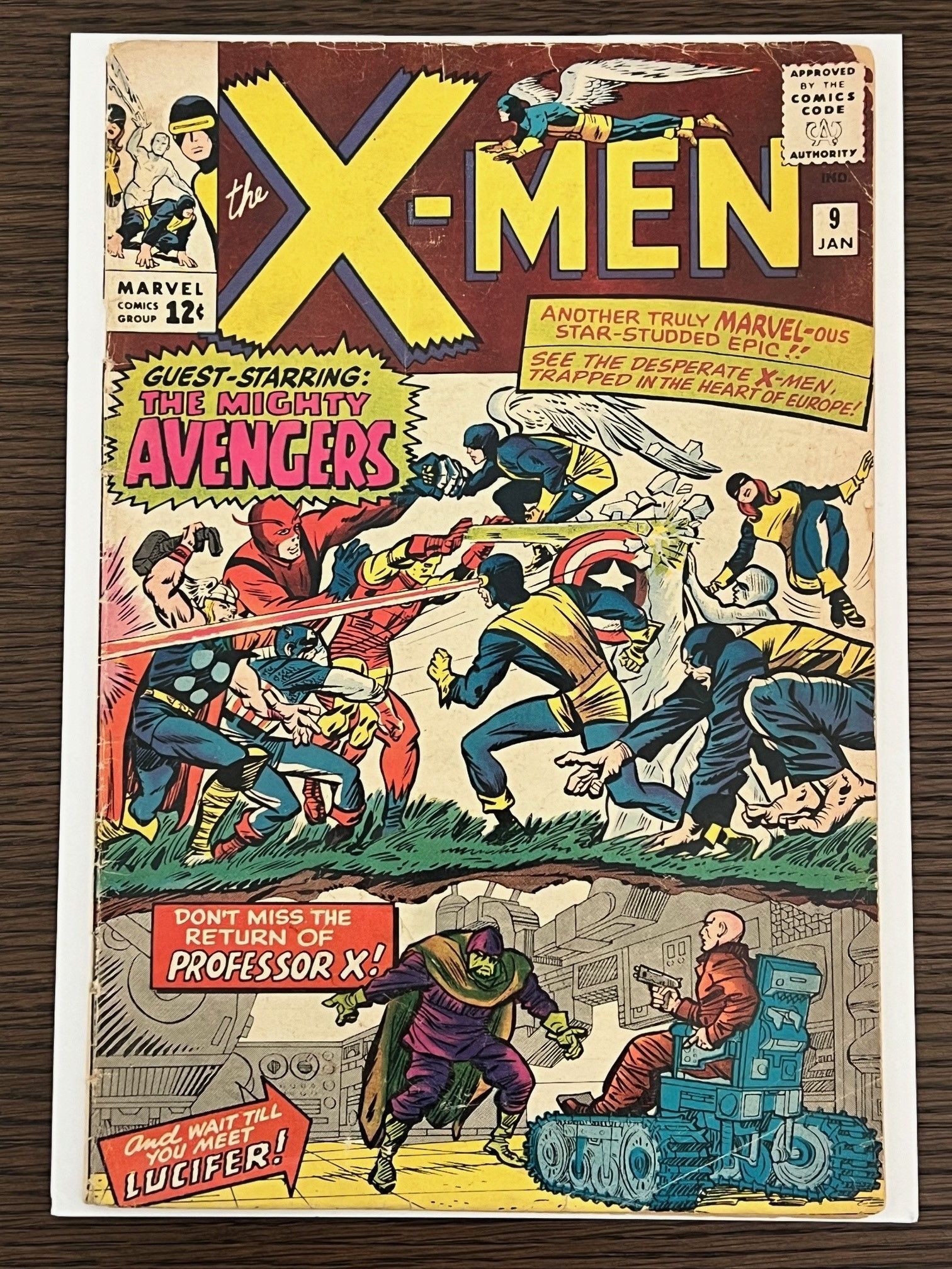 The X-Men #9 (1965). GD+. 1st meeting of X-Men & Avengers. 1st app ...
