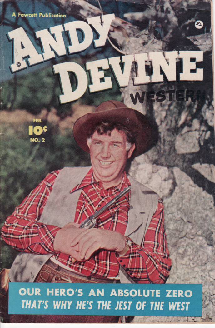 Andy Devine Comics #2 B-Western Film Star 1951 Fawcett FN | Comic Books ...