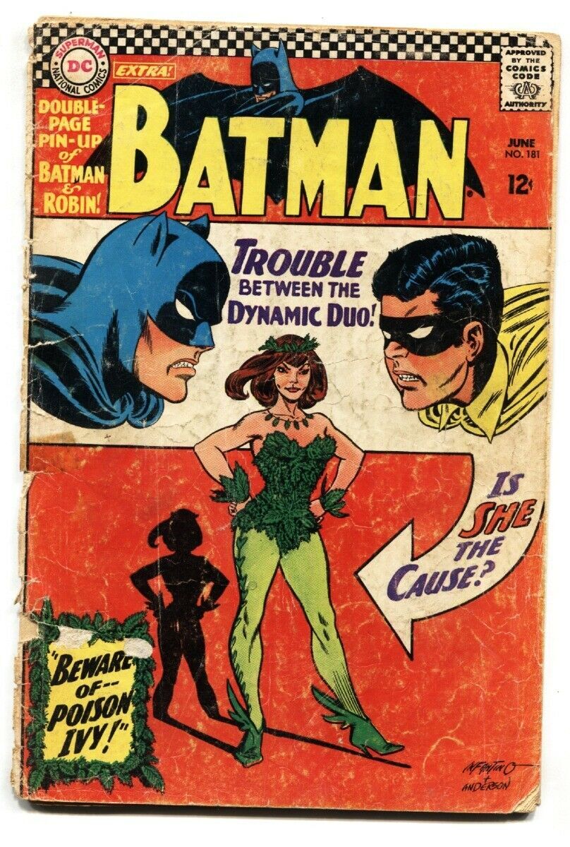 BATMAN #181 First appearance of POISON IVY-1966-DC comic book | Comic ...
