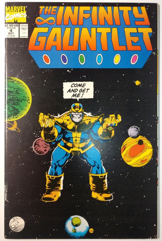 The Infinity Gauntlet #4 (9.0, 1991) | Comic Books - Copper Age, Marvel ...