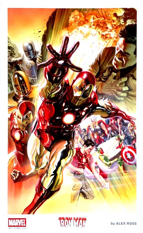 Alex Ross: Iron MAN 11x17 Print W/5"X8" Signed Alex Ross Postcard ...