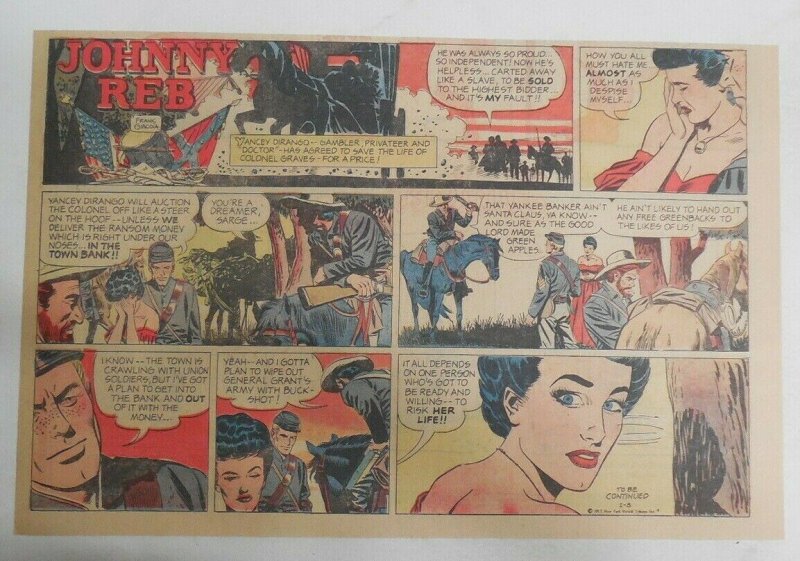 Johnny Reb Sunday by Frank Giacoia & Jack Kirby from 2/8/1959 Half Page Size! | Comic Books ...
