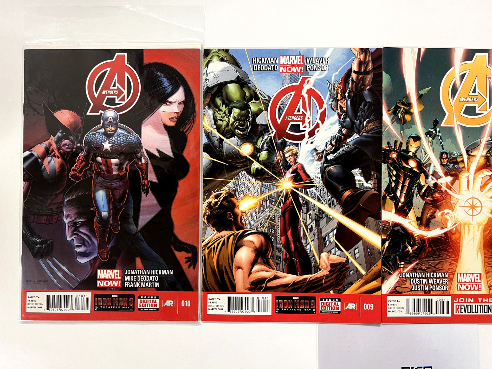 4 Avengers Marvel Comic Books# 7 8 9 10 Spiderman Hulk Avengers Thor 94 ...