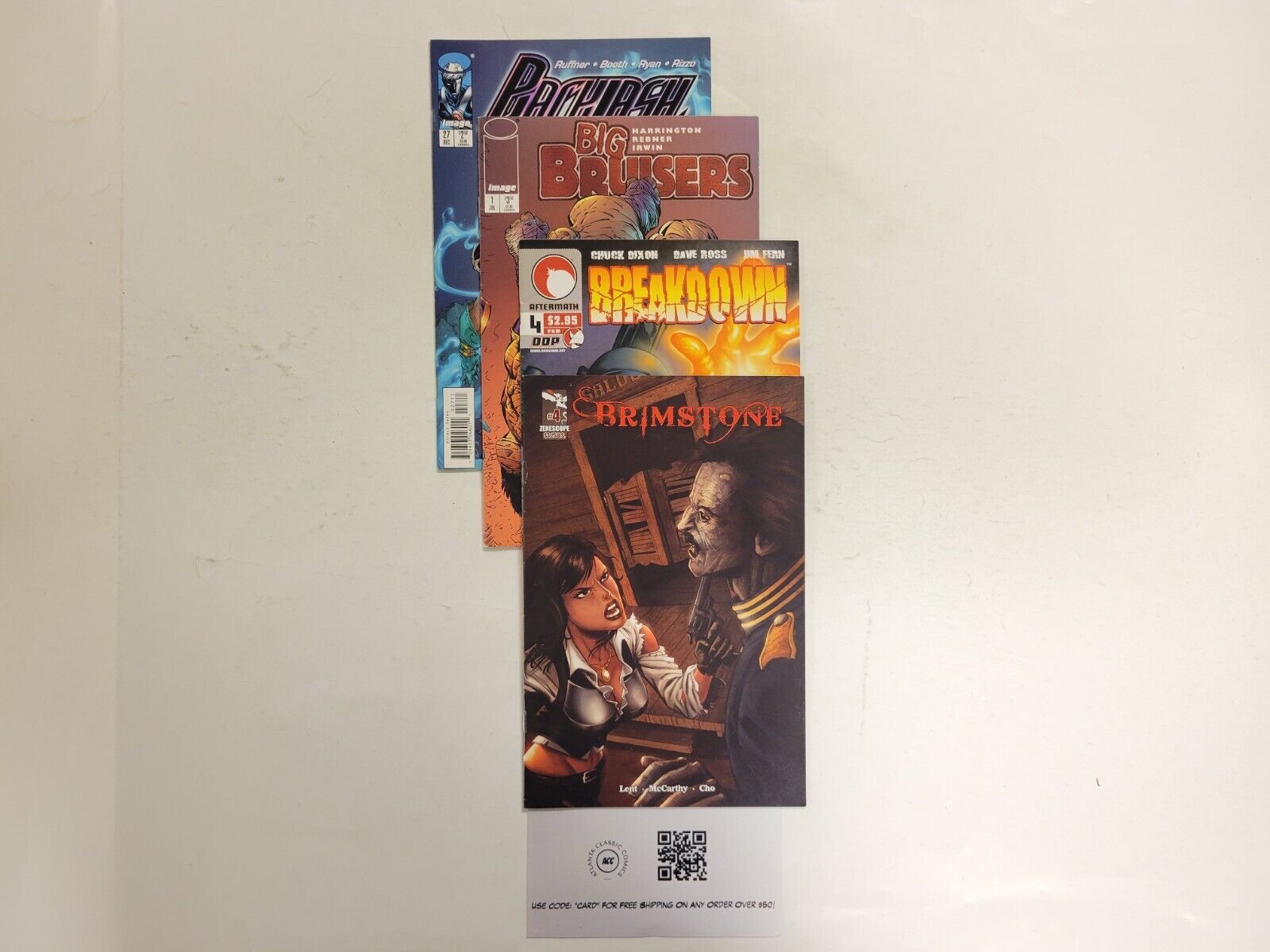 4 Image Comics #4 Brimstone #4 Breakdown #1 Big Bruisers #27 Backlash 4 ...