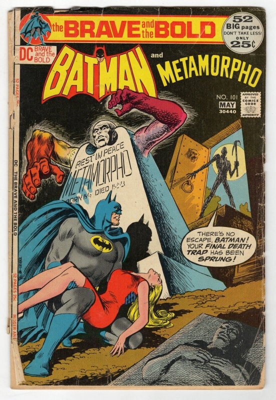 Brave and the Bold #101 VINTAGE 1972 DC Comics Batman Metamorpho ...