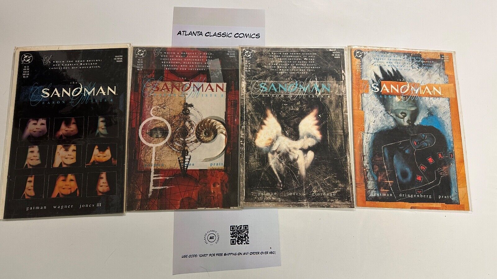 4 The Sandman DC Comics # 25 26 27 28 Gaiman Morpheus Hellblazer 4 CT7 ...