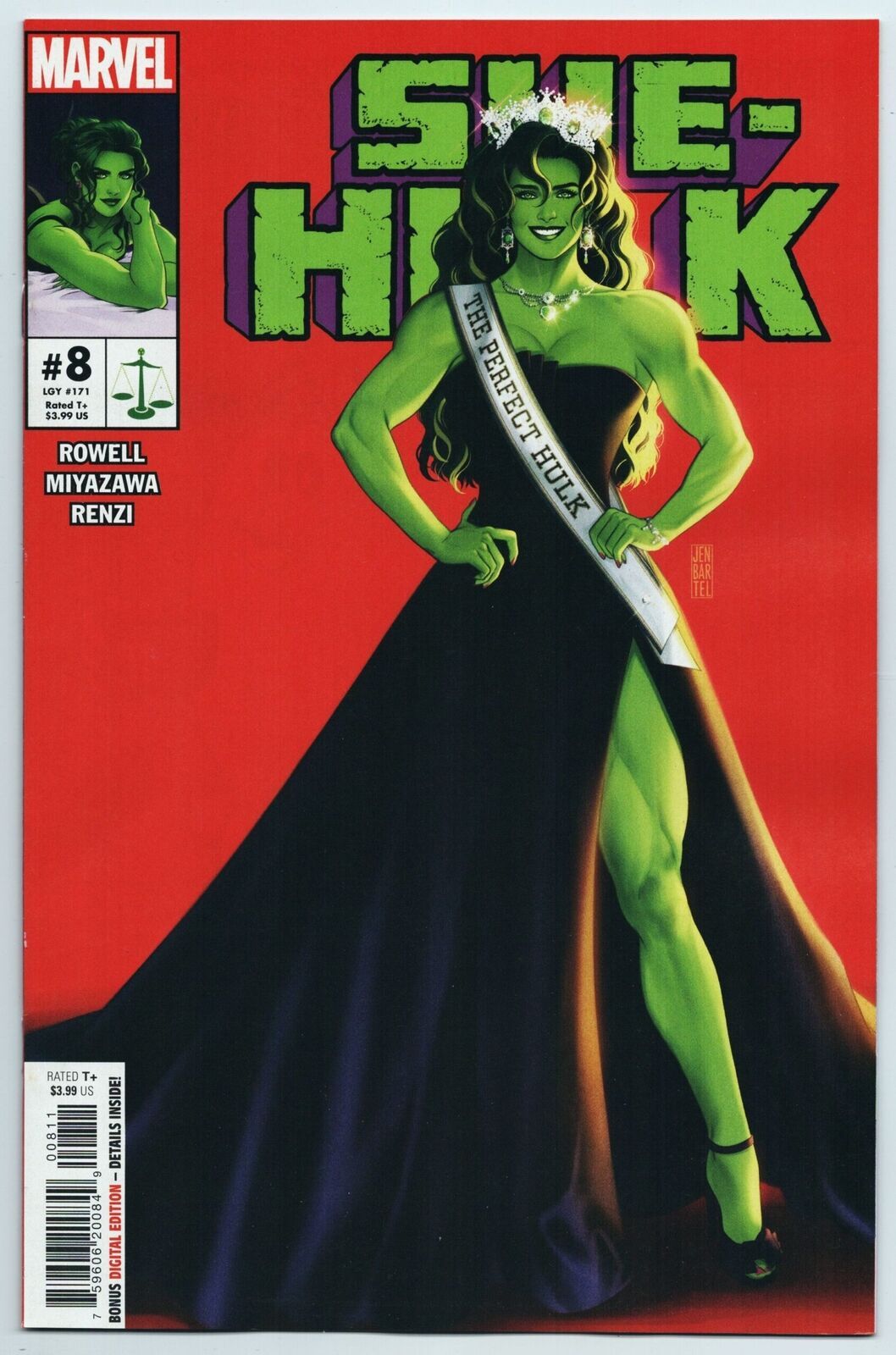 She-Hulk #8 Jen Bartel Main Cvr (Marvel, 2022) NM | Comic Books ...