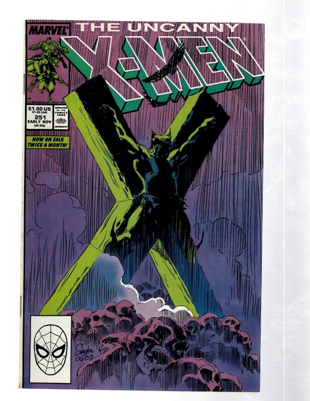 12 X-Men Marvel Comics # 241 242 243 246 247 248 249 250 251 252 253 ...