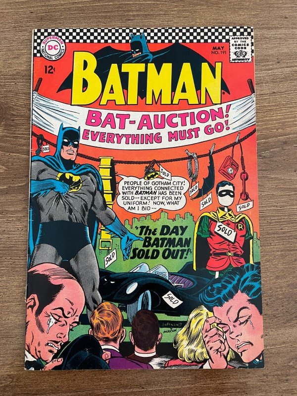 Batman # 191 VF/NM DC Comic Book Robin Joker Gotham Penguin Two-Face ...