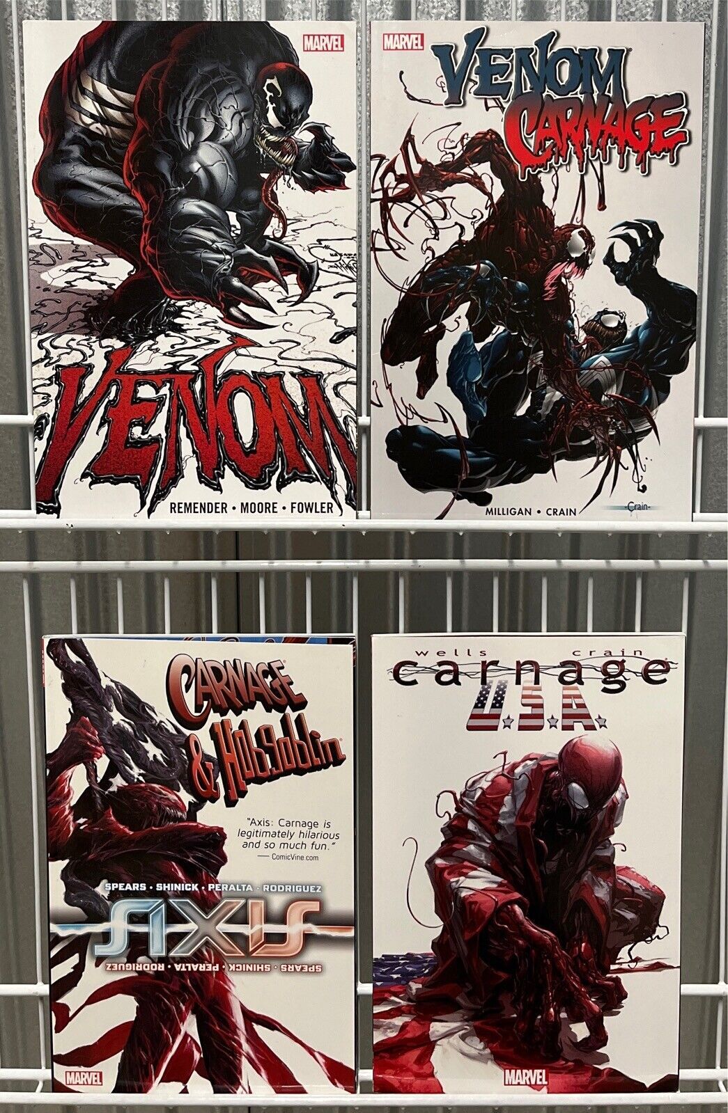 Venom and Carnage Lot of 4 TPBs MARVEL Rick Remender & Others | Comic ...