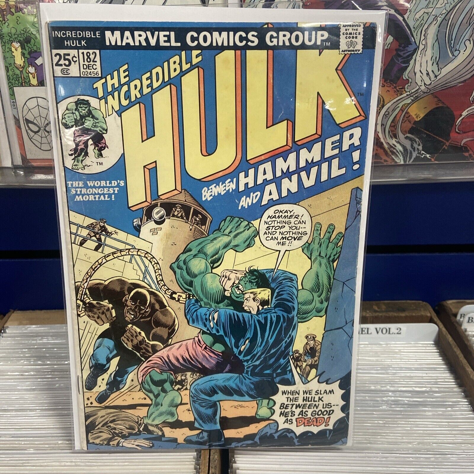 THE INCREDIBLE HULK #182 3rd Appearance of Wolverine Cameo VG MARVEL ...