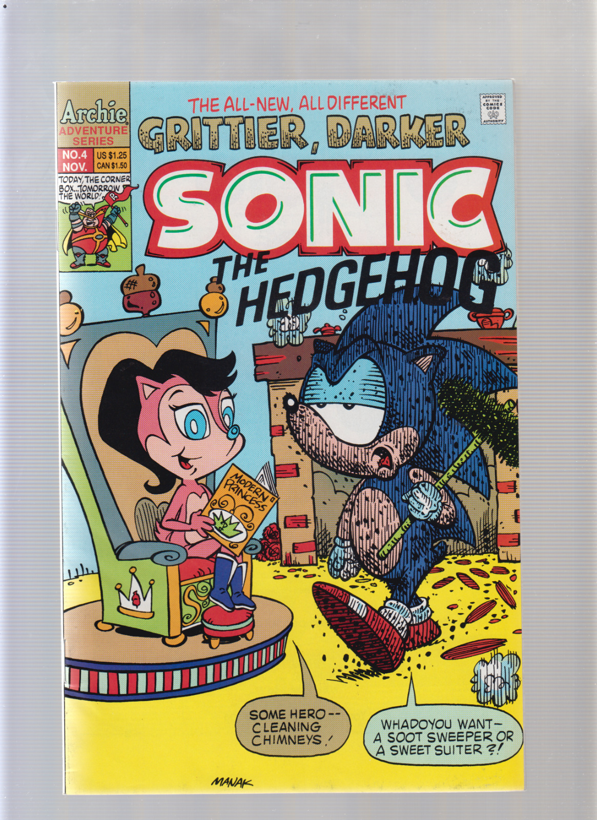 Sonic The Hedgehog #4 - Archie Comics (9/9.2) 1993 | Comic Books ...