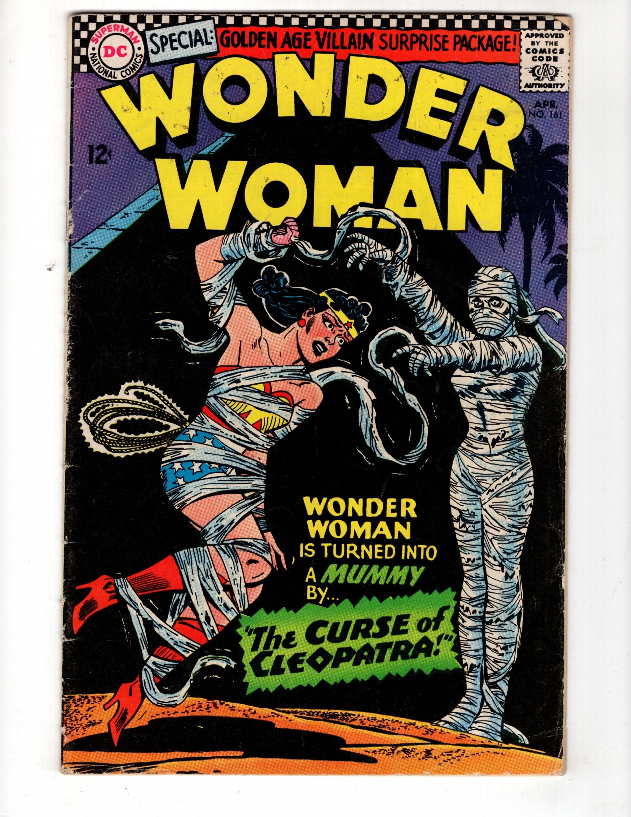 Wonder Woman #161 (1966) THE CURSE OF CLEOPATRA! / ID#319 | Comic Books ...