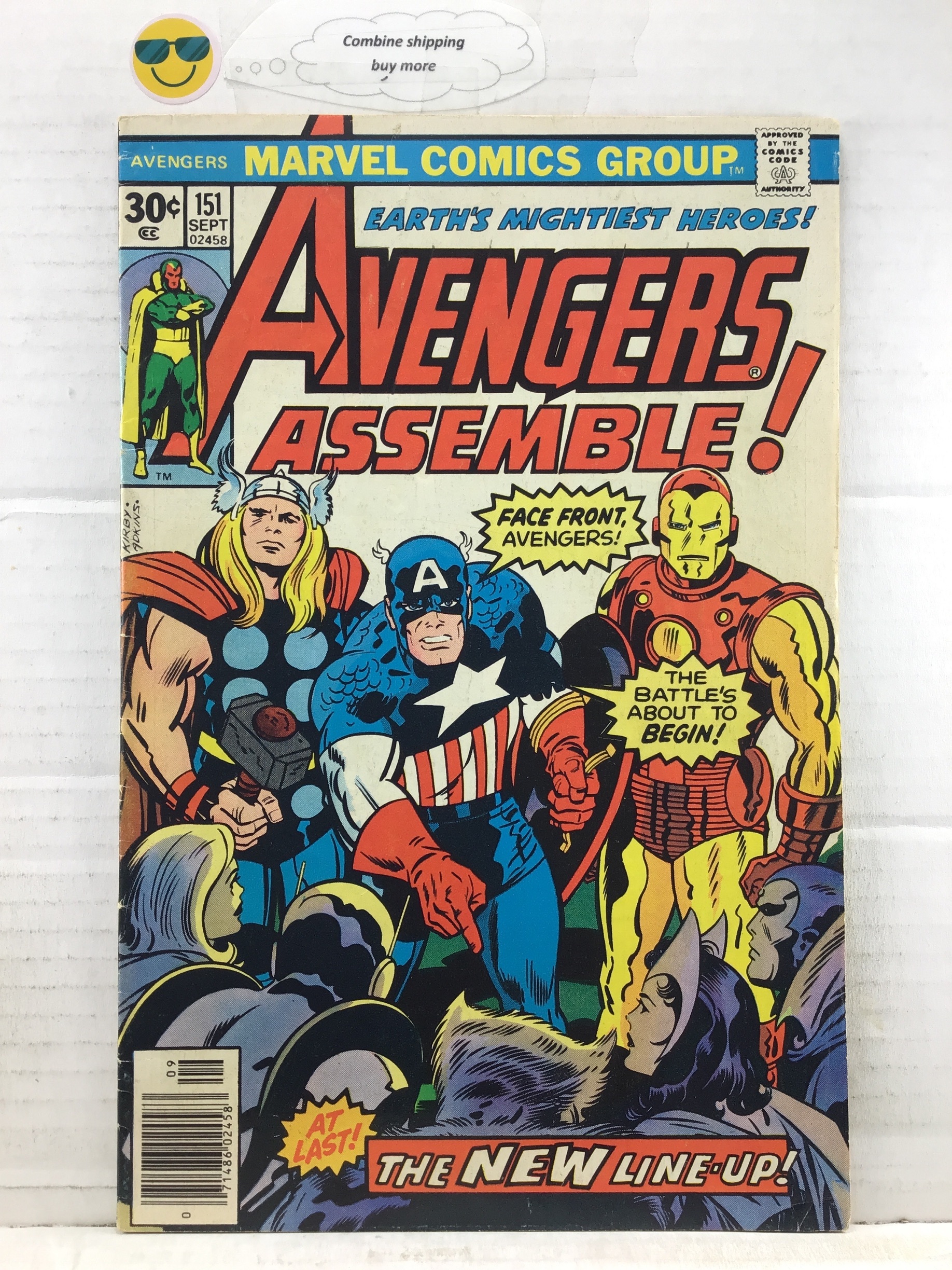 The Avengers #151 (1976) key Beast joins , New Line Up | Comic Books ...