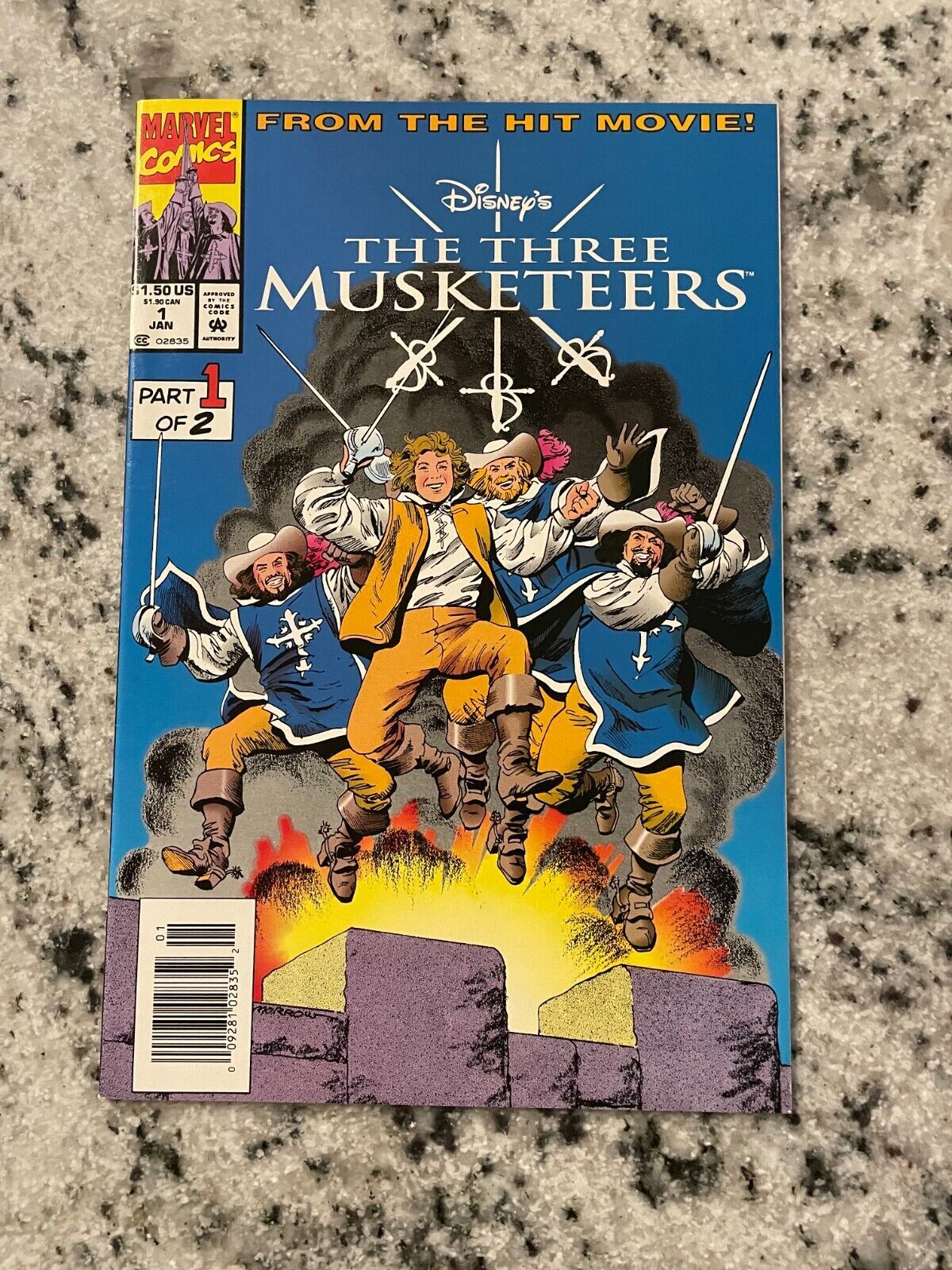 The Three Musketeers # 1 NM Marvel Disney Comic Book Movie Series RH9 ...
