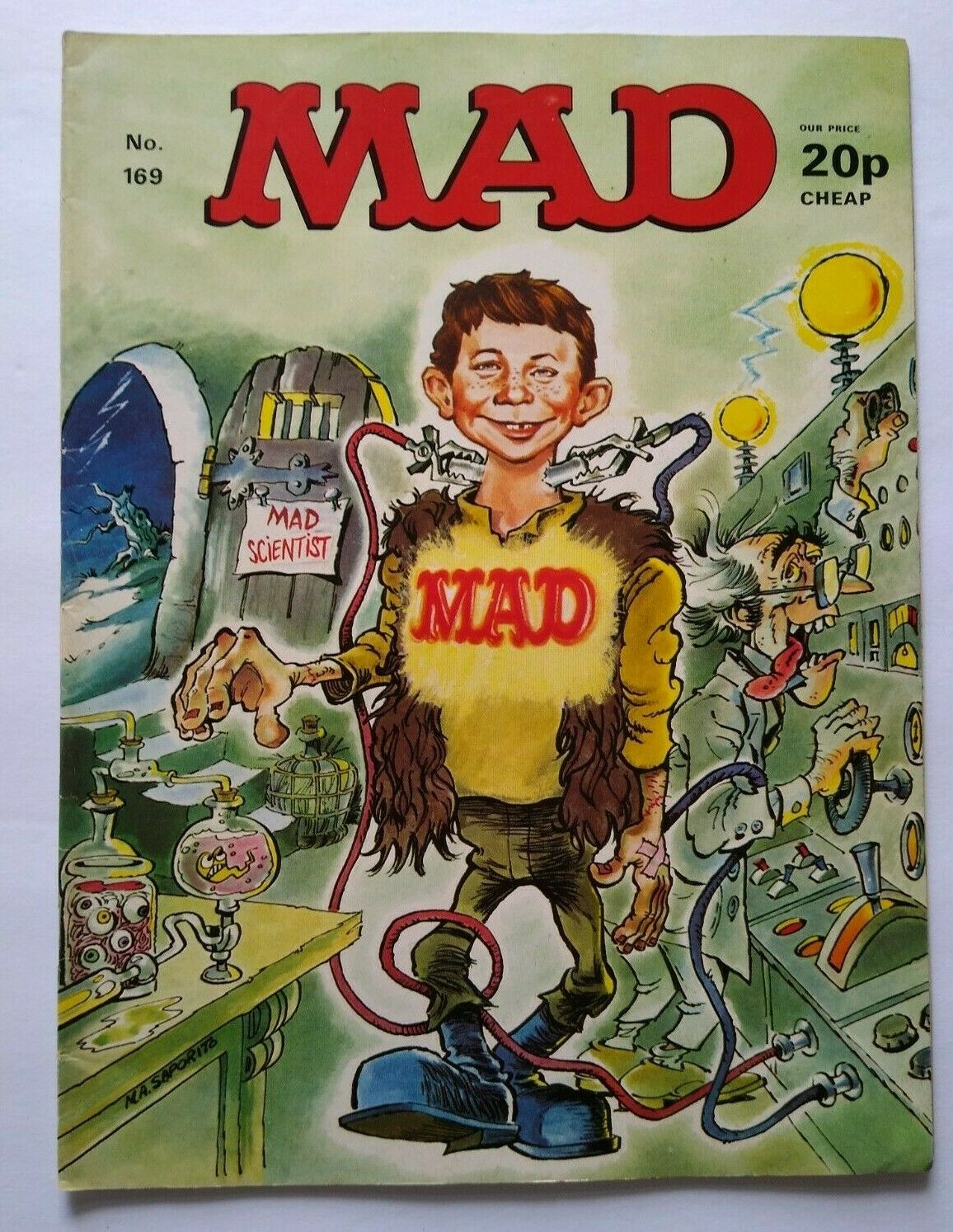 MAD Magazine British UK Edition No 169 Mad Scientist Cover MASH Columbo ...