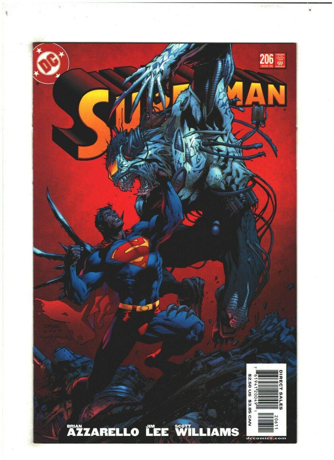 Superman #206 NM- 9.2 DC Comics 2004 Jim Lee art | Comic Books - Modern ...