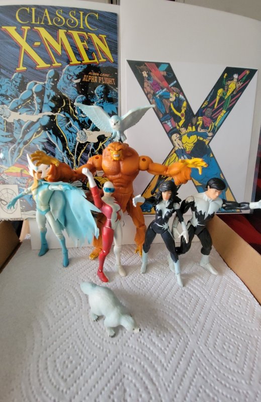 Alpha Flight 7 piece Action Figure Set | Comic Collectibles - Figurines ...