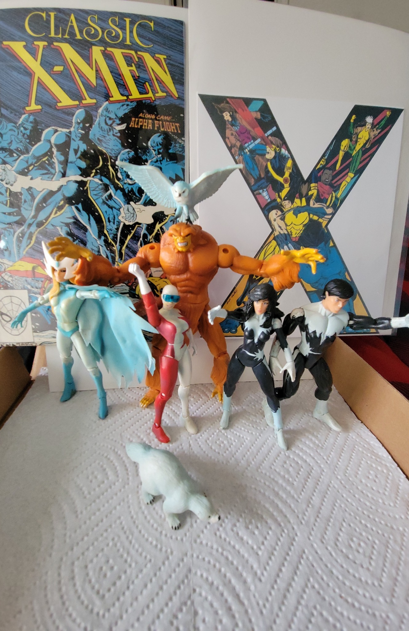 Alpha Flight 7 piece Action Figure Set | Comic Collectibles - Figurines ...