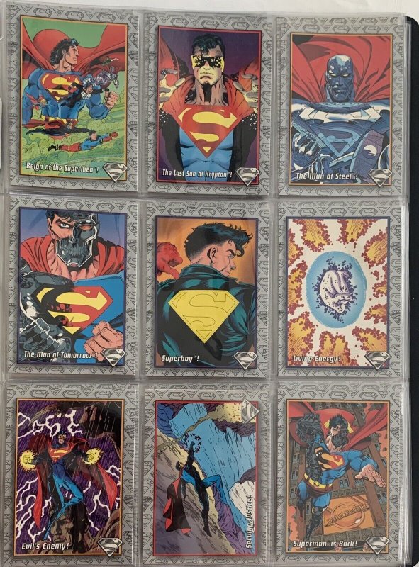 The Death Of Superman & The Return Of Superman Trading Cards Set ...