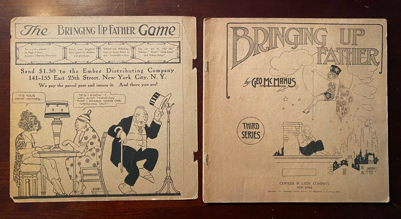 Bringing Up Father #3 Cupples & Leon 2.0 cover detached (1919) | Comic ...