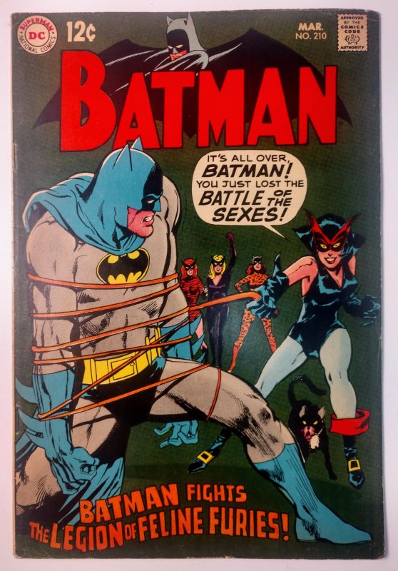 Batman #210 (5.0, 1969) 1st Team App The Feline Furies | Comic Books ...