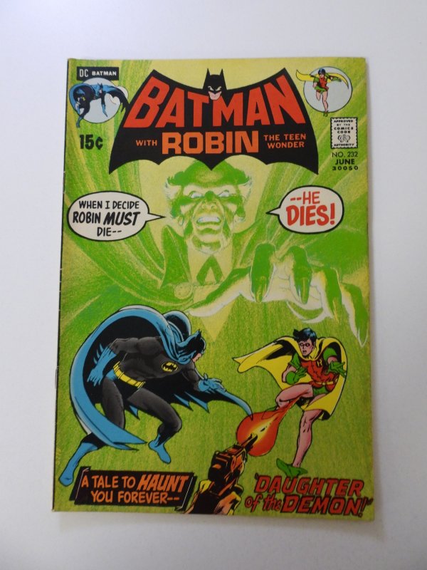 Batman #232 (1971) 1st appearance of Ra's al Ghul FN/VF condition ...