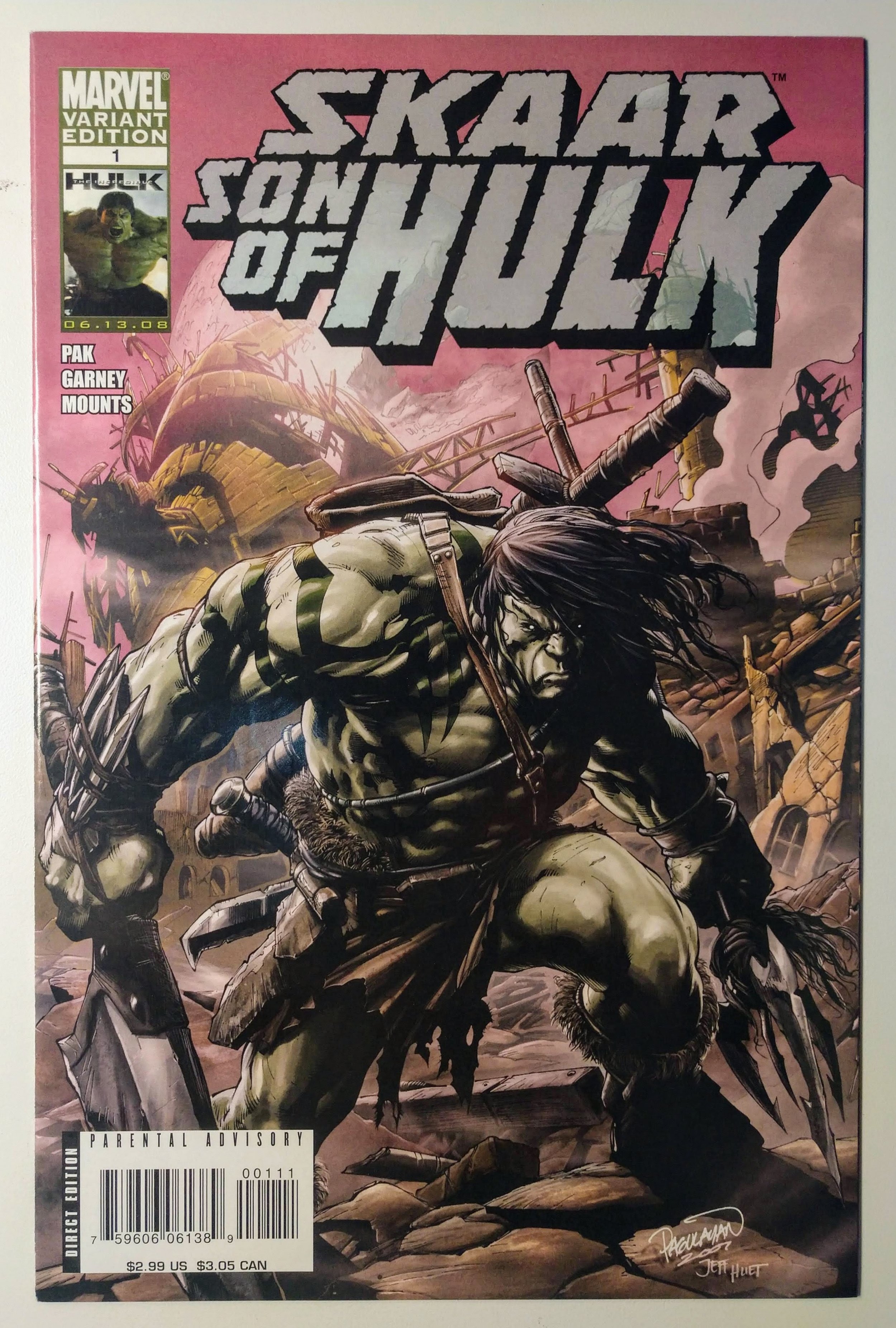 Skaar: Son of Hulk #1 (9.4, 2008) Pagulayan Cover, 1st App SKAAR ...