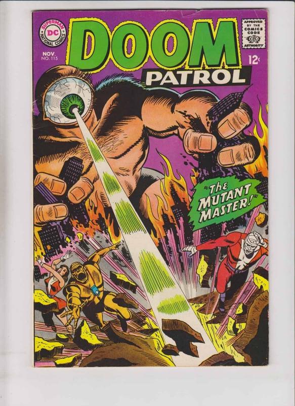 Doom Patrol #115 FN- november 1967 - the mutant master - silver age dc ...