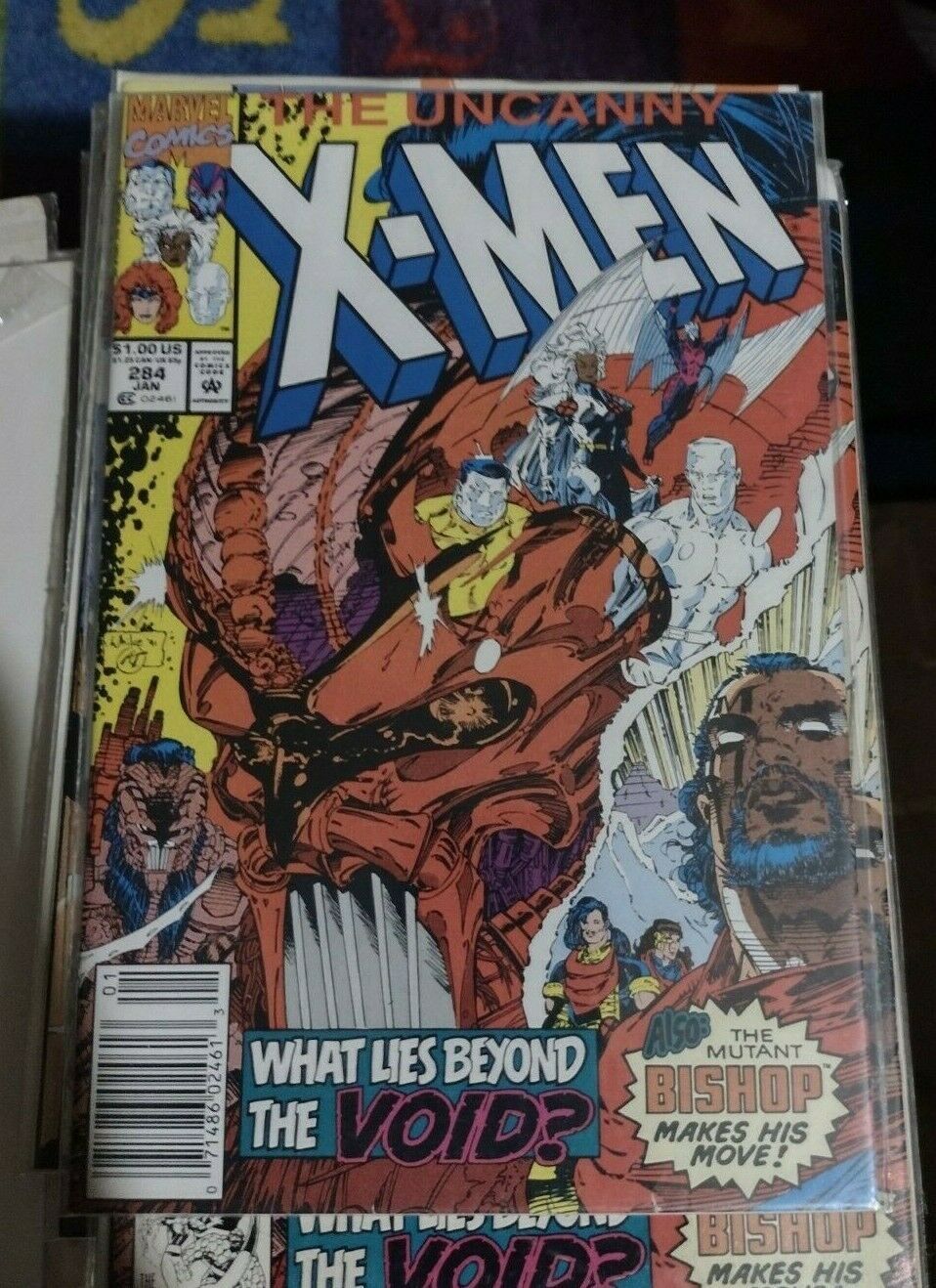 Uncanny X-Men #284 1991 MARVEL JIM LEE wolverine STORM GAMBIT BISHOP ...