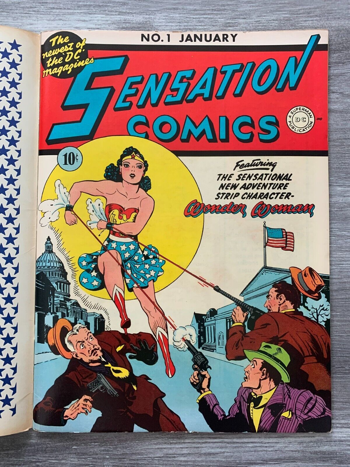1974 FAMOUS FIRST EDITION DC Treasury C-30 FN 6.0 Sensation Comics #1 ...