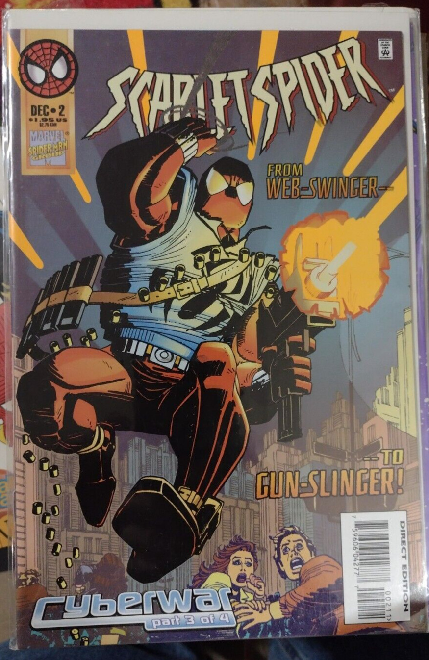 Scarlet Spider # 2 1995 Marvel Romita JR Variant BEN Reilly Cyberwar PT ...
