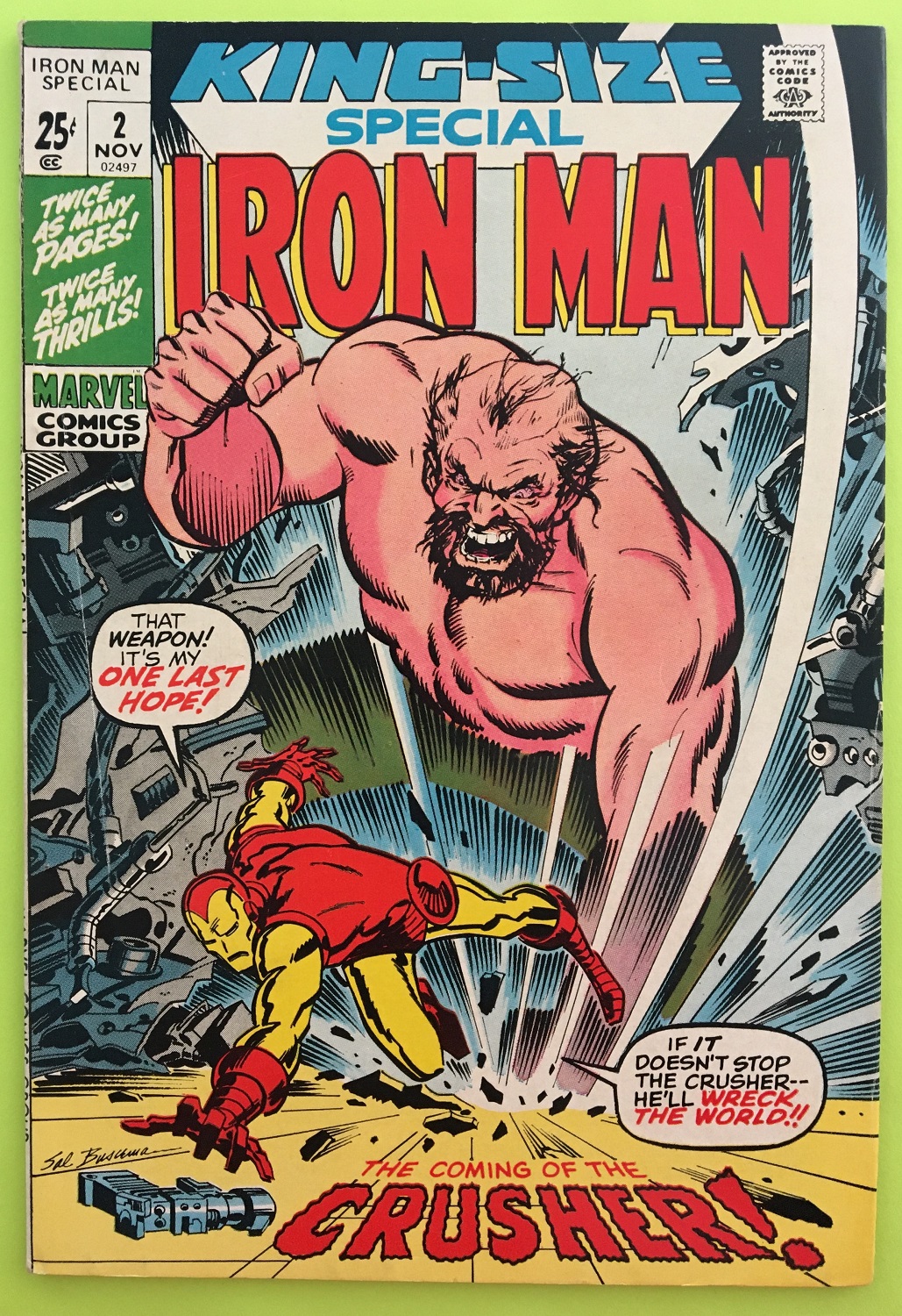 Iron MAN Annual 2 King-Size Special the Crusher Marvel 1971 | Comic ...