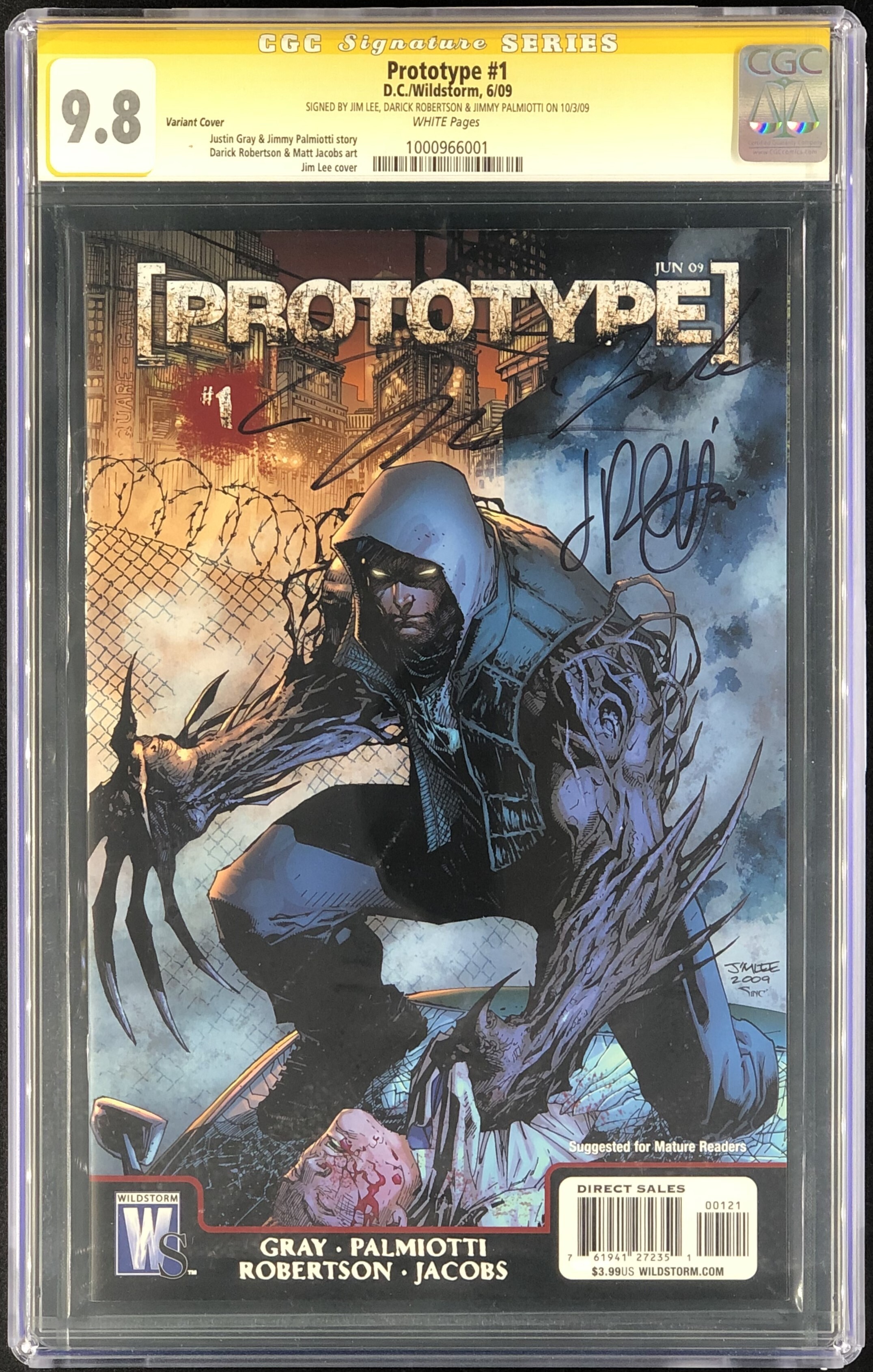 Prototype #1 Jim Lee Cover (2009) CGC 9.8 Signature Series Triple Signed Jim Lee | Comic Books ...