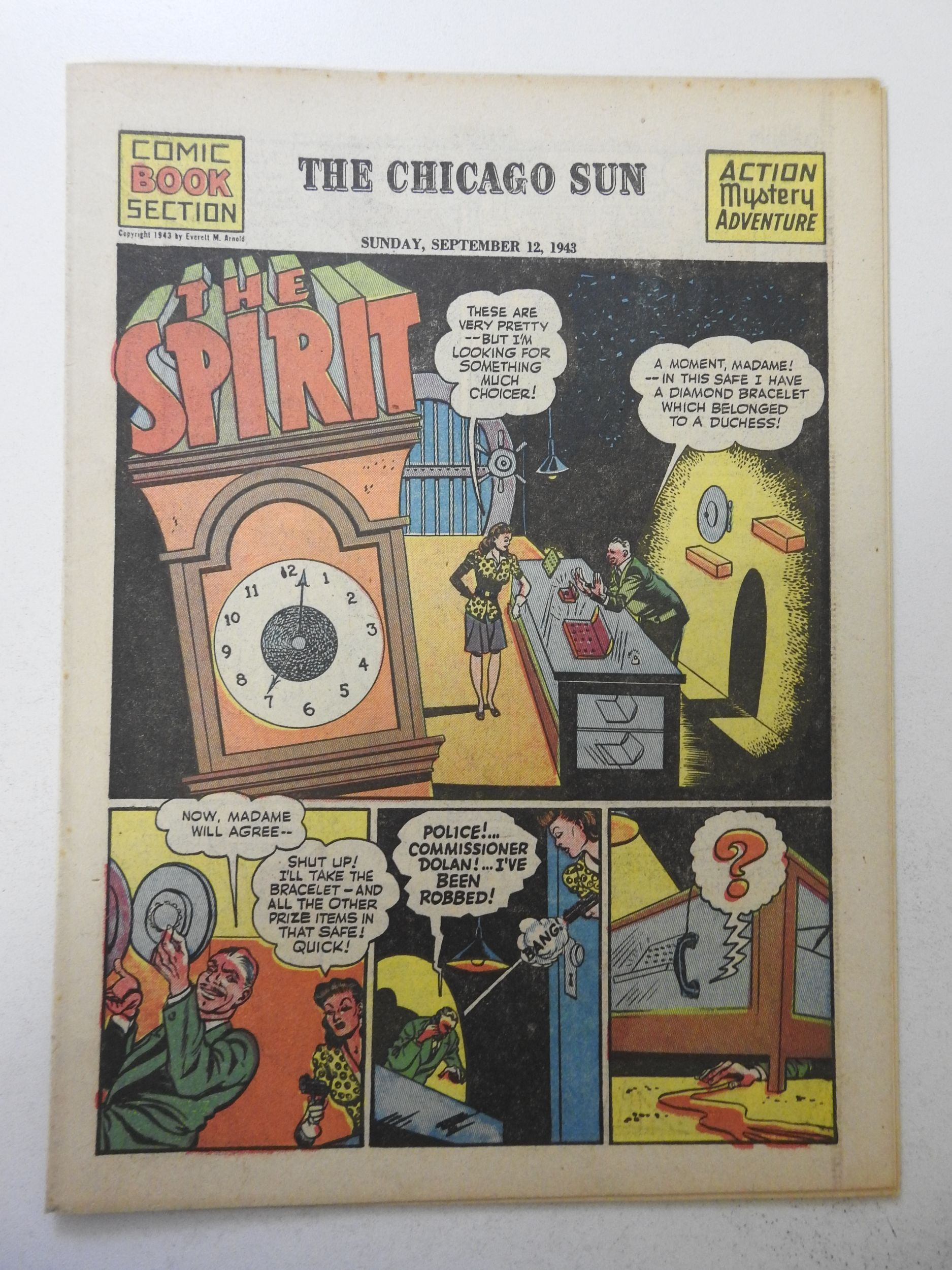 The Spirit #172 (1943) Newsprint Comic Insert Rare! | Comic Books ...
