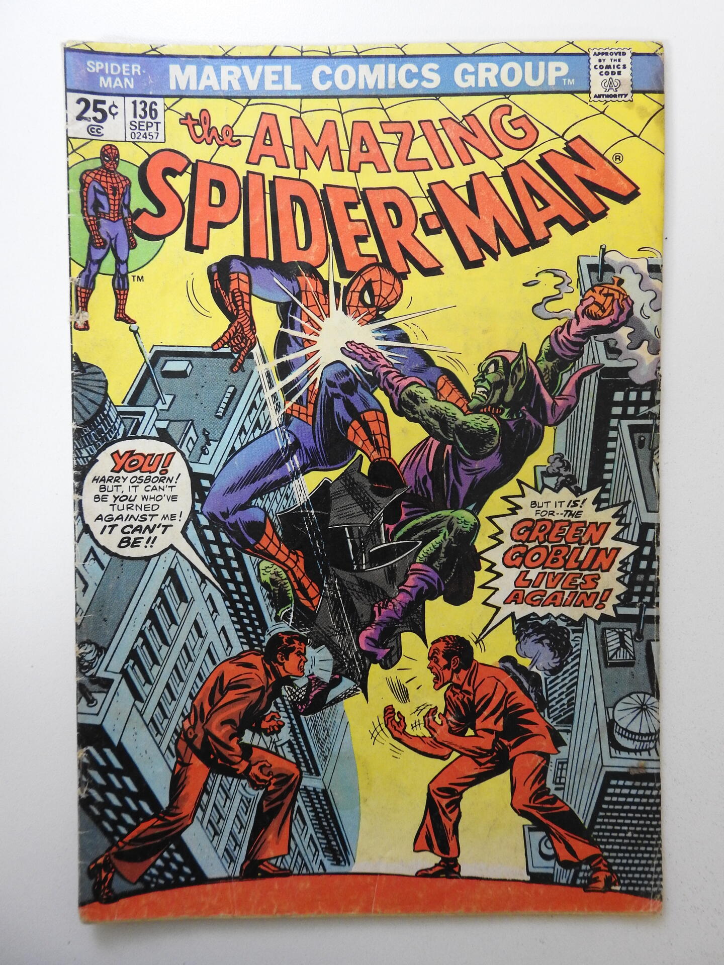 The Amazing Spider-Man #136 (1974) GD/VG Condition! MVS intact ...