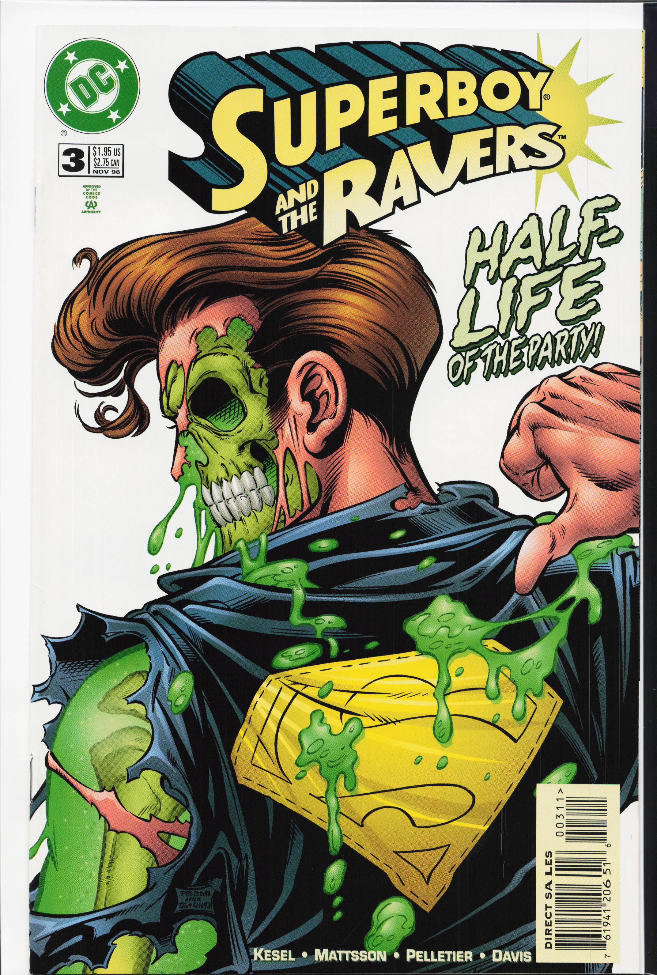 Superboy and the Ravers #3 (1996) Half-Life | Comic Books - Modern Age ...