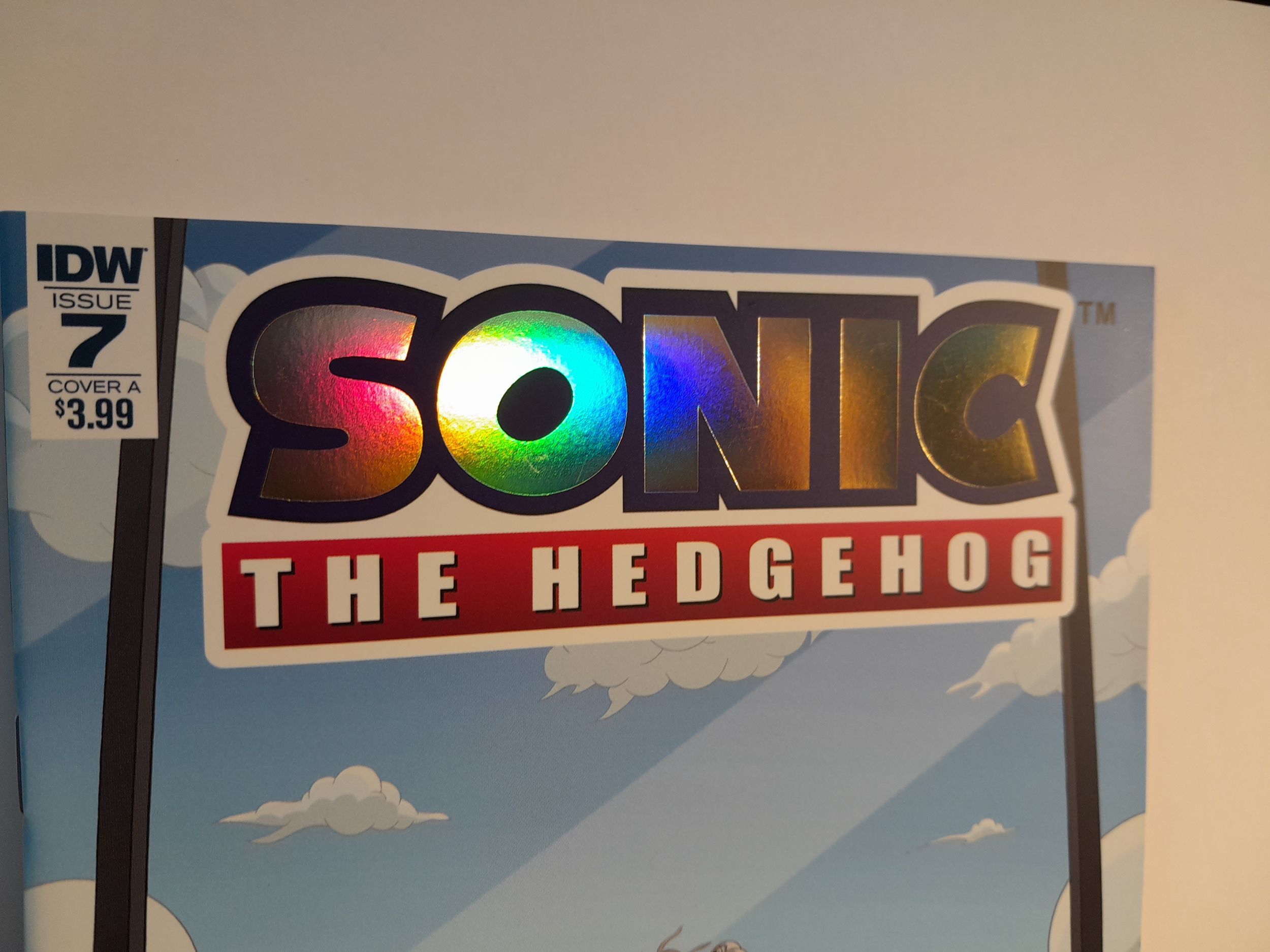 Sonic the Hedgehog #7 (2018) IDW Foil Logo main cover NM-VF+ | Comic ...