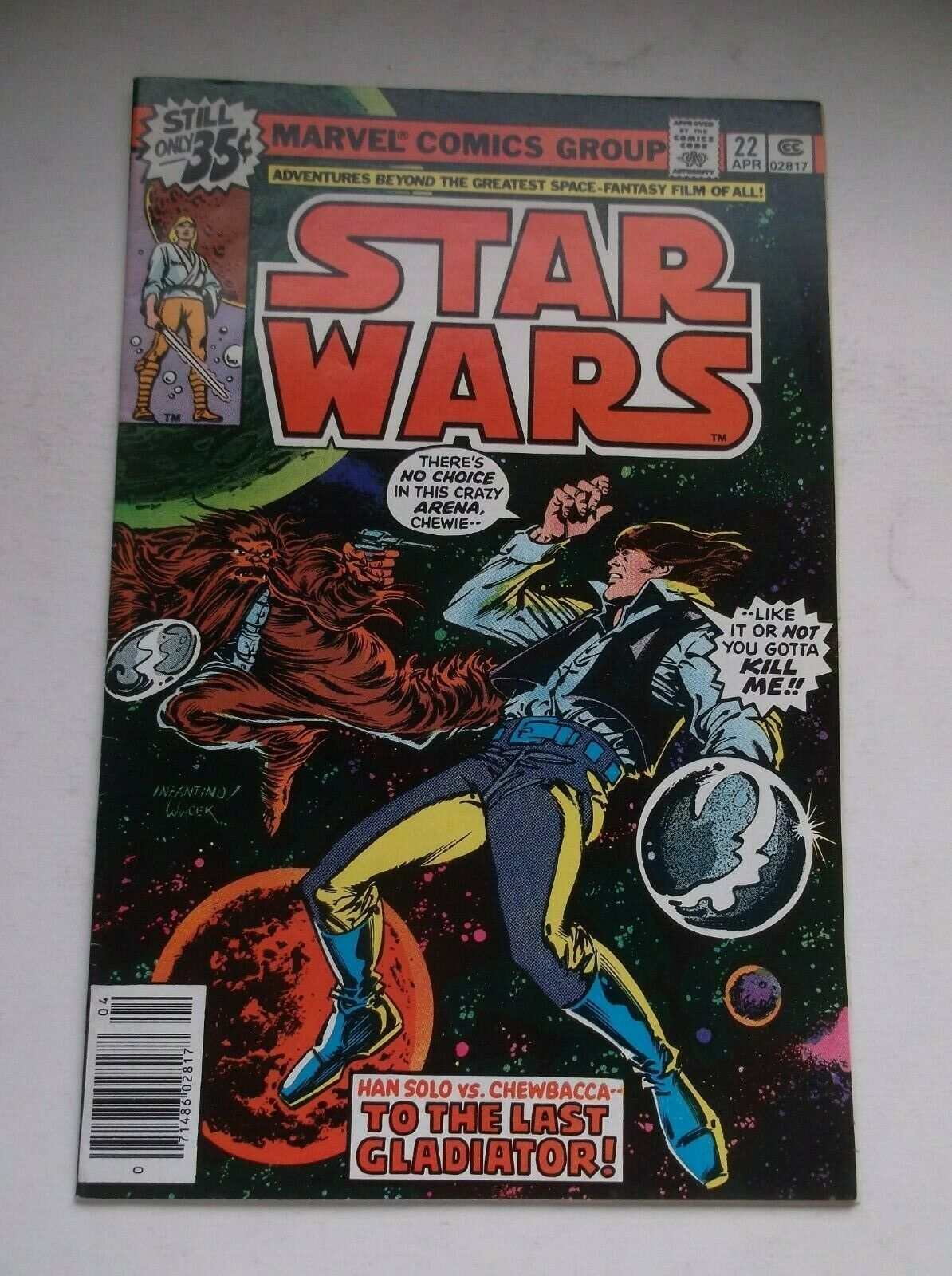 Marvel: Star Wars #22, HAN Solo VS Chewbacca..to the Last Gladiator ...