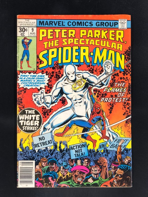 The Spectacular Spider-Man #9 (1977) 1st App of White Tiger in a ...