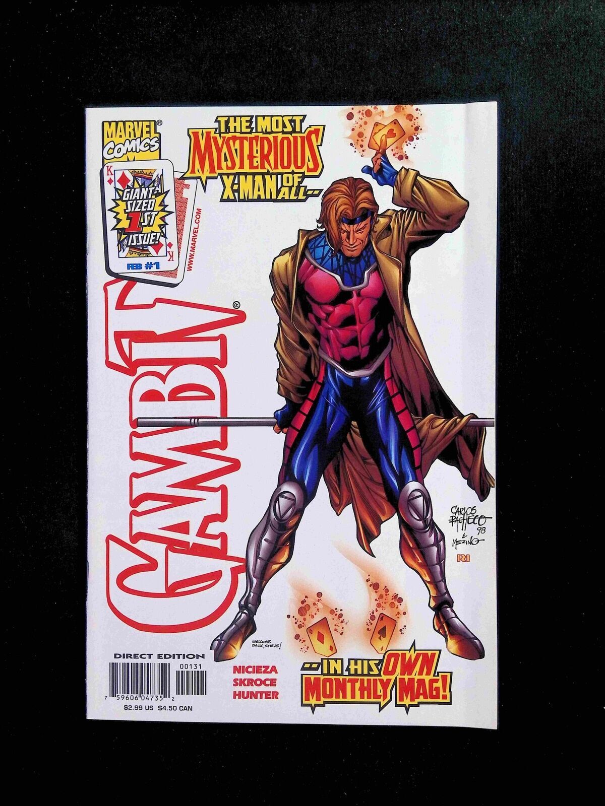 Gambit #1B (3RD SERIES) MARVEL Comics 1999 VF- Pacheco Variant | Comic ...
