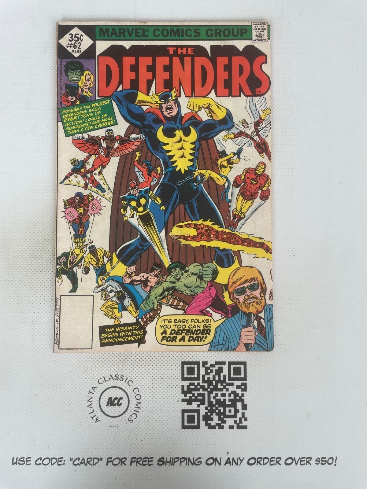 Defenders # 62 VF- Marvel Comic Book Moon Knight Valkyrie Avengers Hulk ...