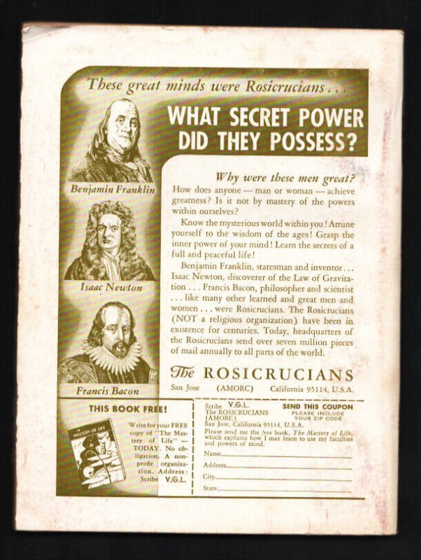 Fate 5/1970-Clark-UFO Encounters-Woman Pilot Mystery-Mystic occult pulp ...