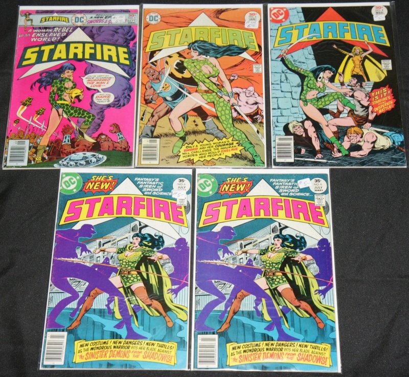 DC Bronze Age STARFIRE 5pc Count Mid Grade Comic Lot FN JLA | Comic ...