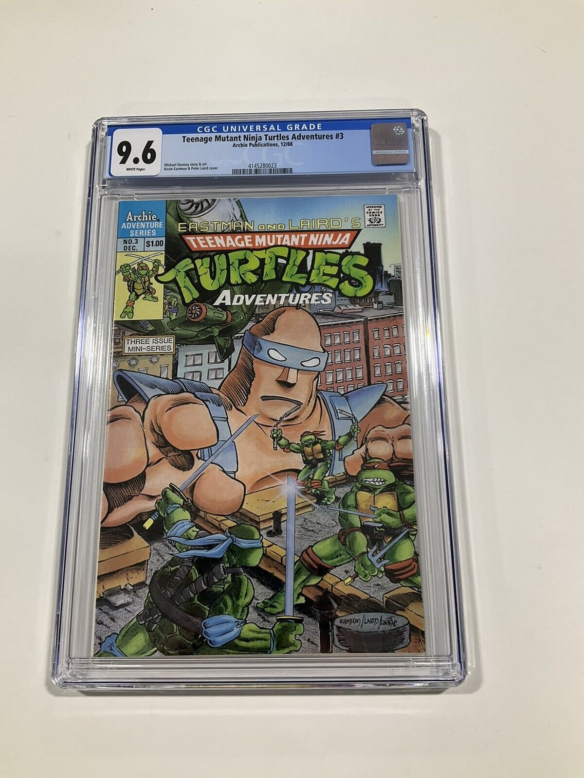 Teenage Mutant Ninja Turtles Adventures 3 CGC 9.6 White Pages Archie ...