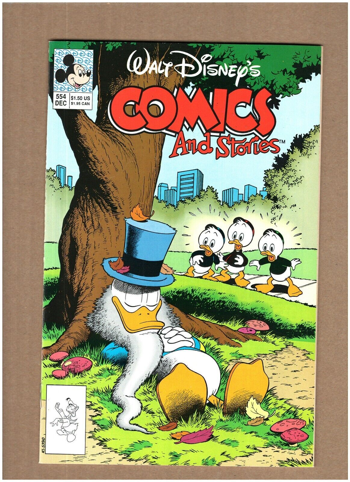 Walt Disney's Comics & Stories #554 Disney Comics 1990 Donald Mickey ...