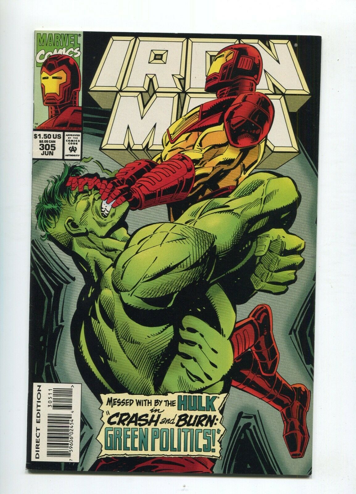 Iron Man 305 NM- 1st full Hulkbuster Armor | Comic Books - Modern Age ...