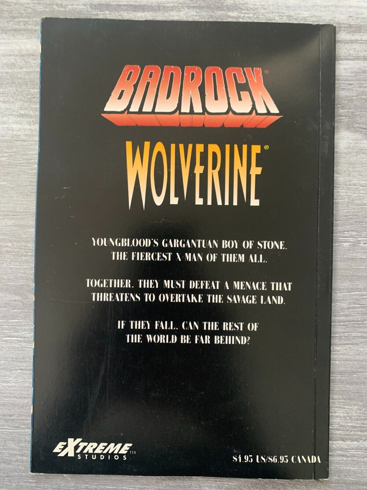 1996 BADROCK WOLVERINE #1 SC FN 6.0 Image / Marvel Comics | Comic Books ...